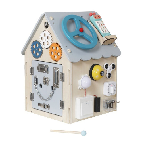 Dom so zámkami Šedý | 2Kids Toys