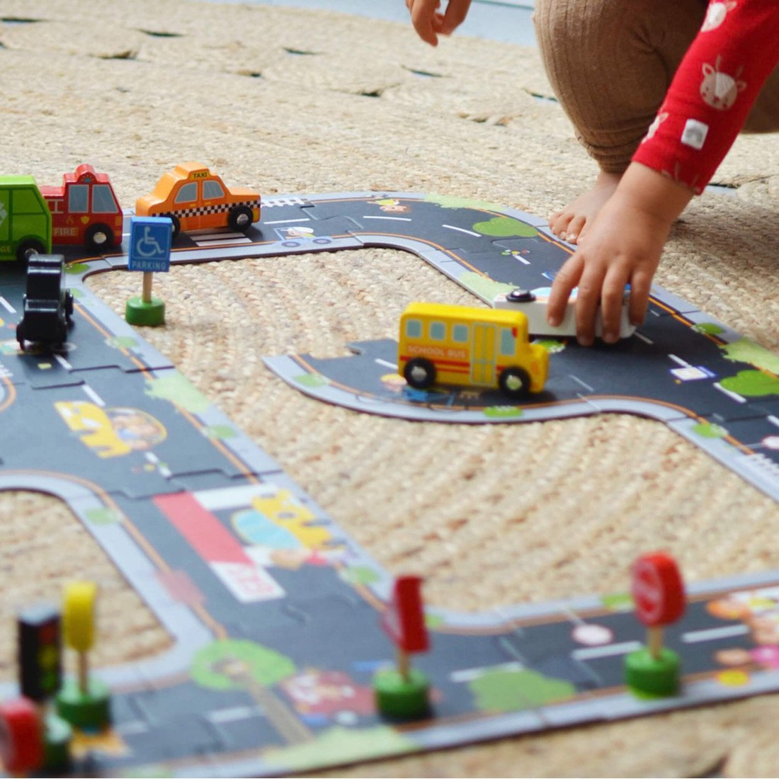 Puzzle cesta Mesto | Tooky Toy