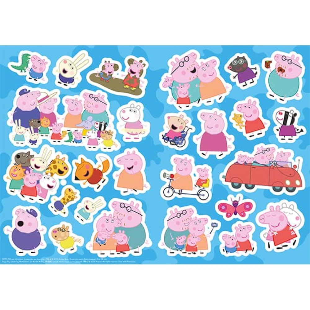 Omaľovánky A4 so samolepkami Prasátko Peppa | Jiří Models