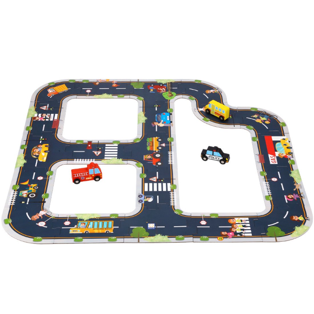 Puzzle cesta Mesto | Tooky Toy